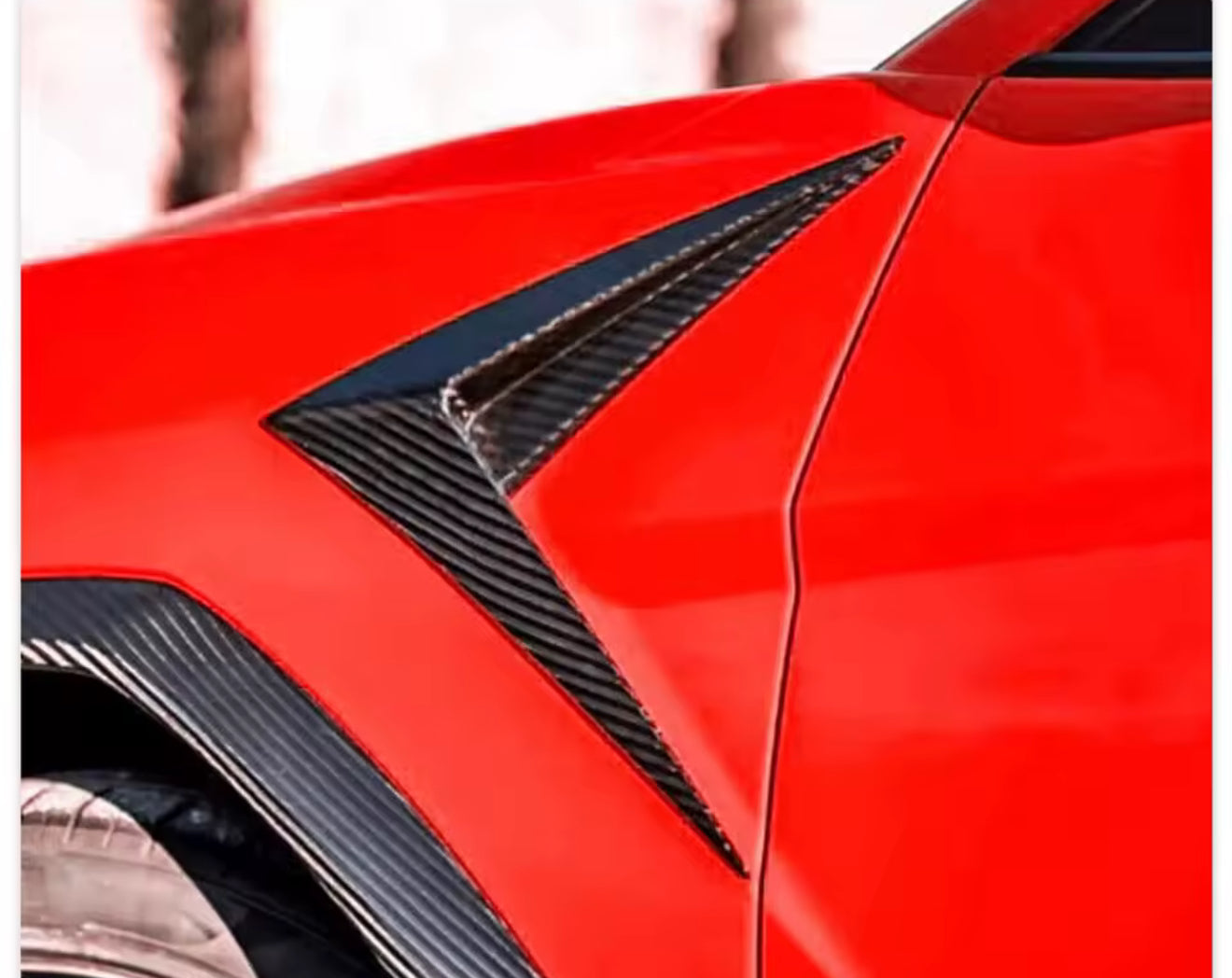 Pre-Preg Carbon Fibre Front Fender Side Vent Covers for Lamborghini Ur ...