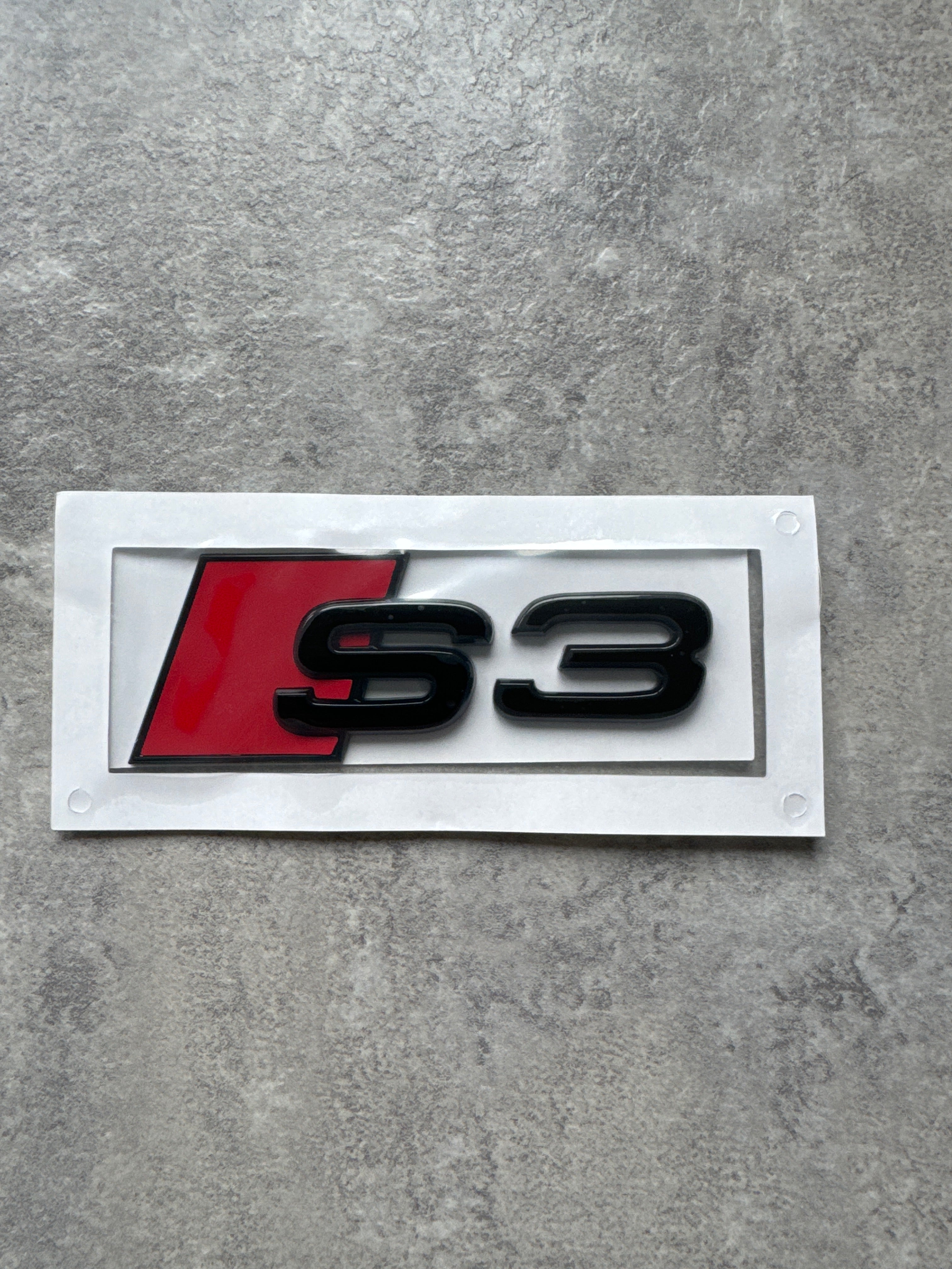 AUDI S3 8P 8V REAR GLOSS BLACK 'S3' BADGE – Epic Customs